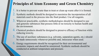 Application and scope of atom economy green chemistry | PPTX ...