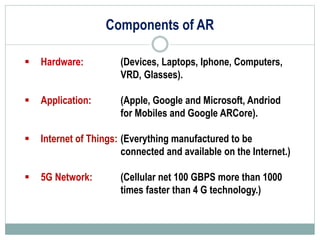 Application of augmented reality in libraries | PPTX