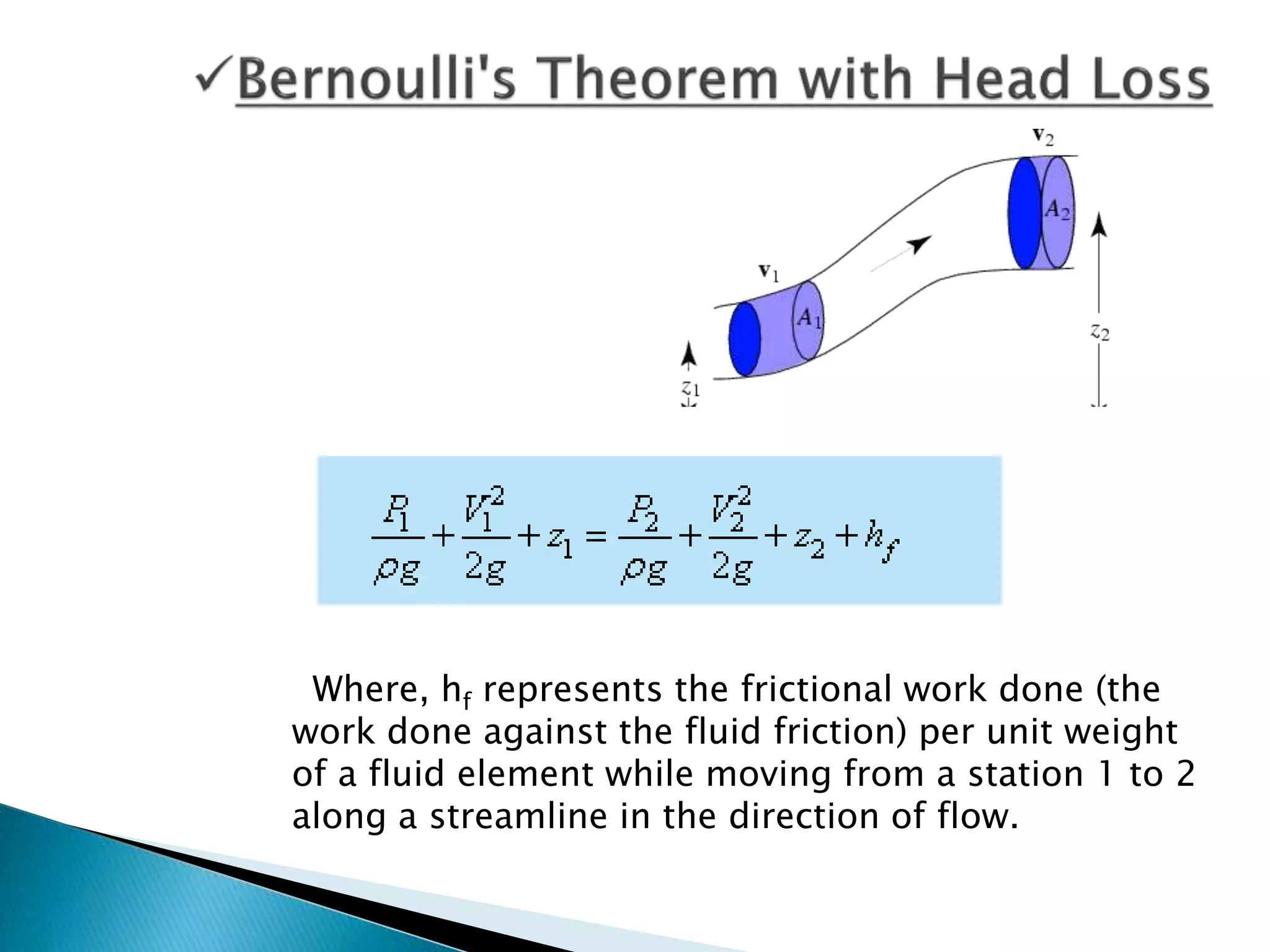Application of bernoulli's equation | PPTX
