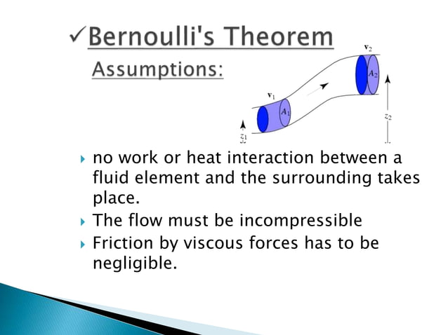 Application of bernoulli's equation | PPTX