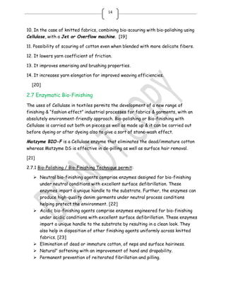 Application of Bio technology in Textile Wet Processing | DOCX