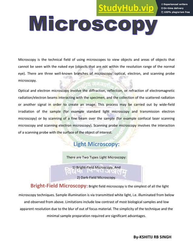 Application Of Biochemical Tools And Techniques. | PDF