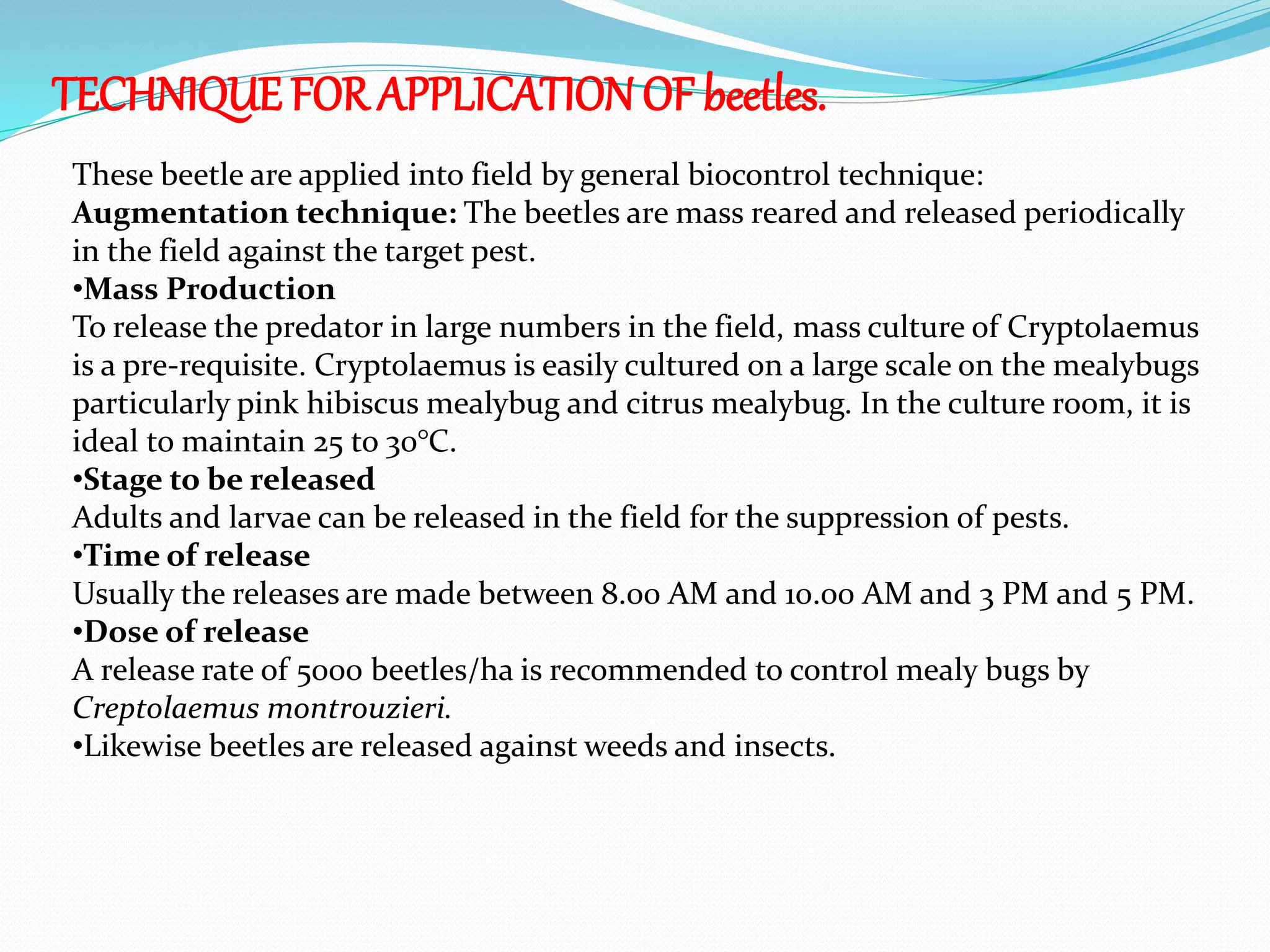 Application of biocontrol agents | PPTX