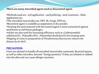Application of biocontrol agents | PPTX