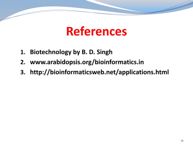 Application of bioinformatics | PPT