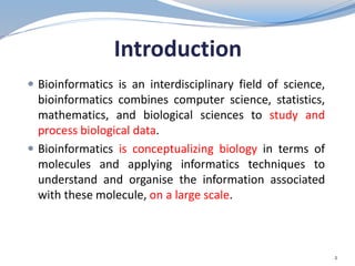 Application of bioinformatics | PPTX
