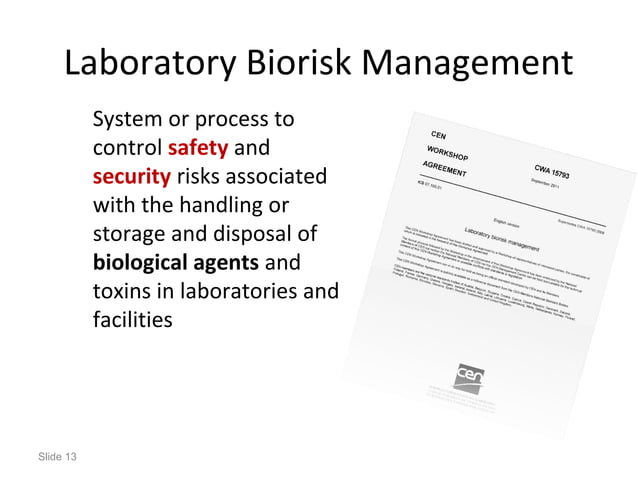 Application of Biorisk Management for Learning and Research in Animals ...