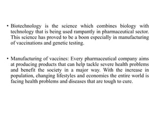 Application of biotechnology | PPT