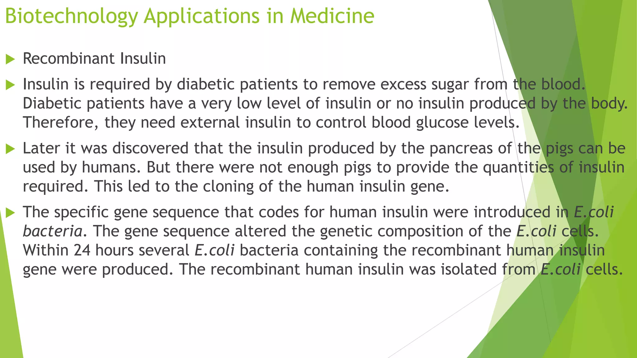 Application Of Biotechnology And Allied Field. | PPTX