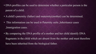 Application of biotechnology in forensic | PPTX