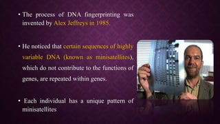 Application of biotechnology in forensic | PPTX