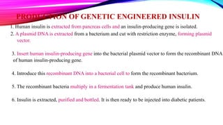 Application of biotechnology in medicine | PPTX