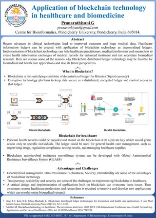 Application of blockchain technology in healthcare and biomedicine | PDF