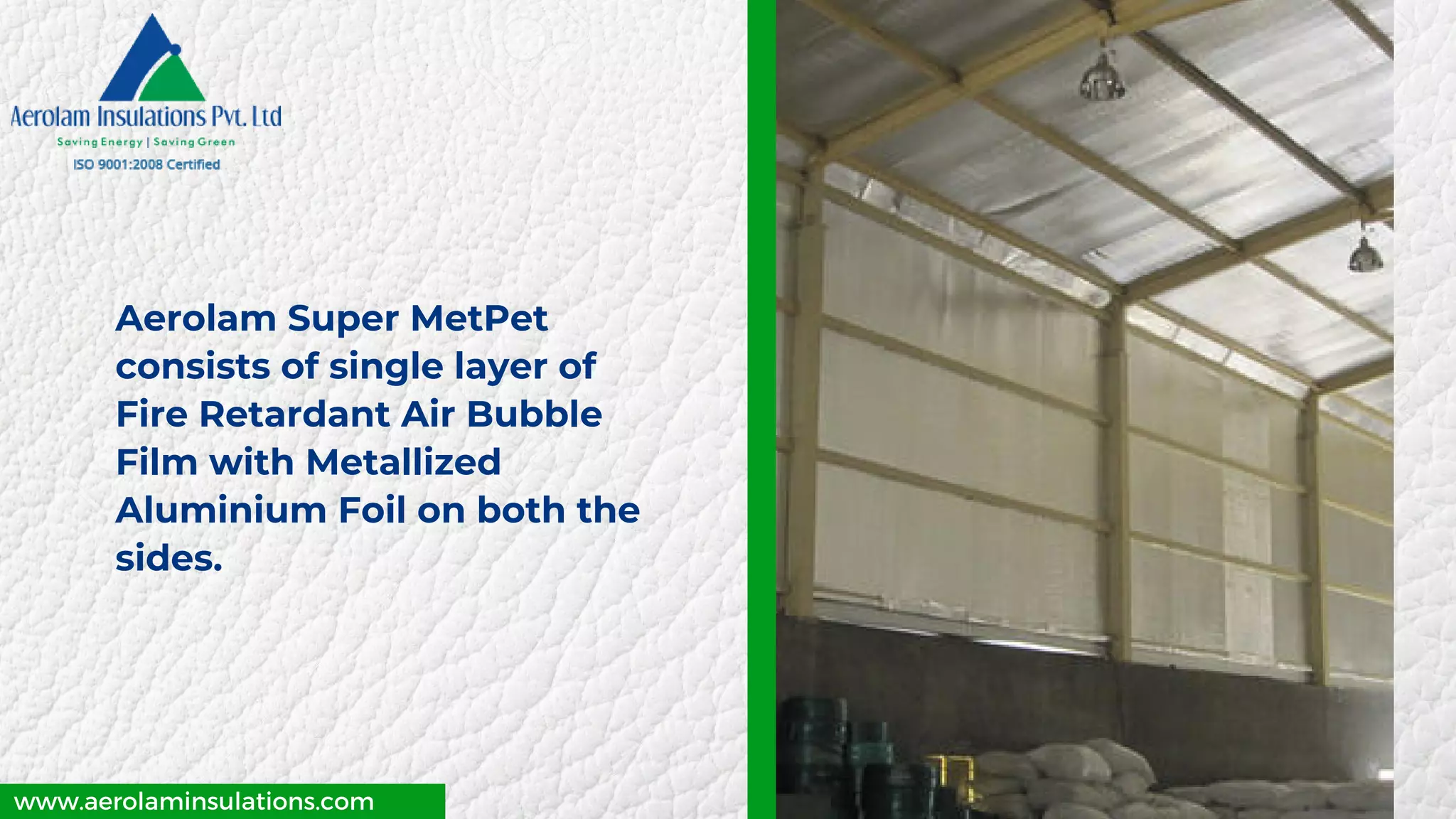 Application of Bubble Insulation Material | Aerolam Insulations | PDF