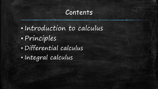 Application of calculus | PPTX