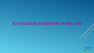 Application of calculus in real life. | PPT
