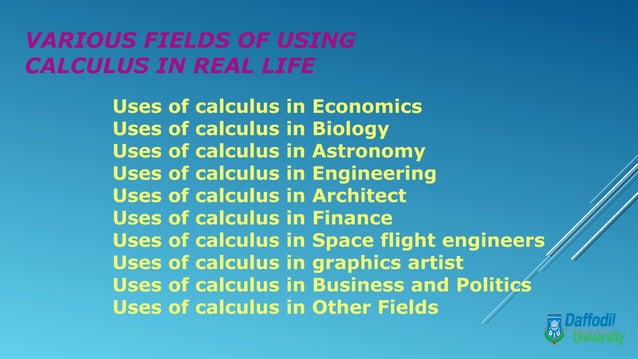Application of calculus in real life. | PPT