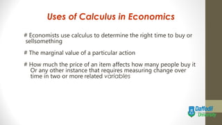 Application of calculus in real life. | PPT