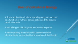 Application of calculus in real life. | PPT