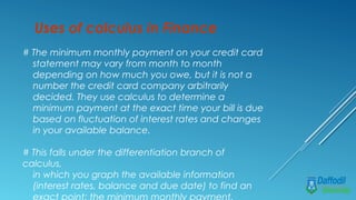 Application of calculus in real life. | PPT