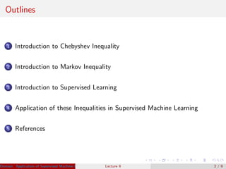 Application of Chebyshev and Markov Inequality in Machine Learning | PPT