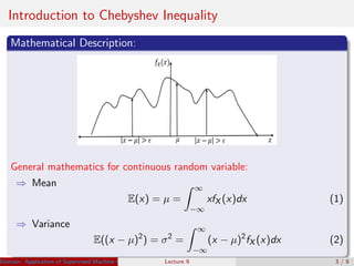 Application of Chebyshev and Markov Inequality in Machine Learning | PPT