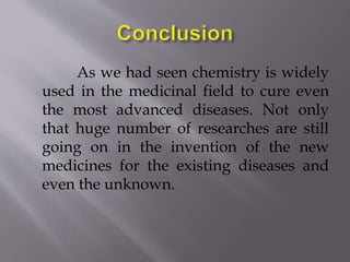Application of chemistry | PPTX