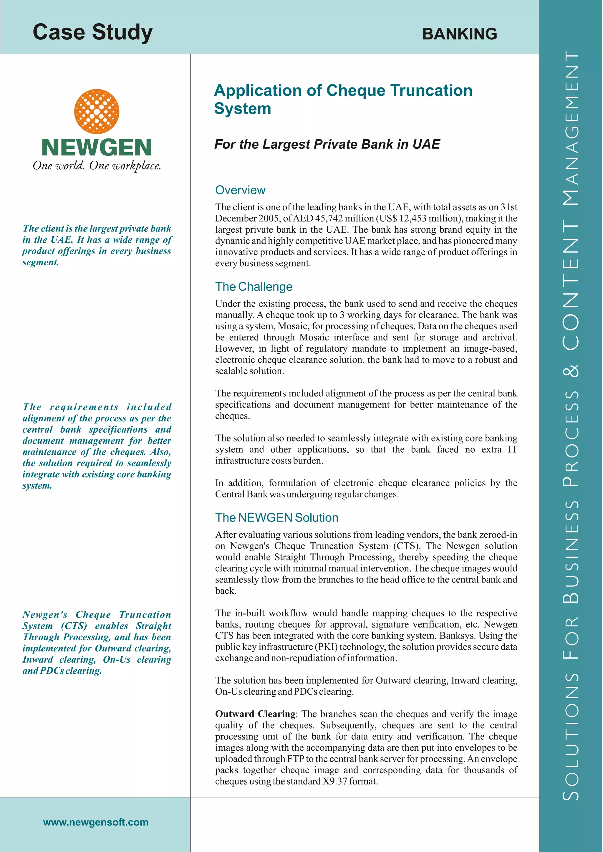 Application of cheque truncation system | PDF