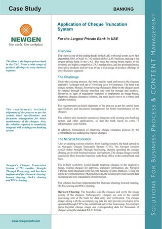 Application of cheque truncation system | PDF