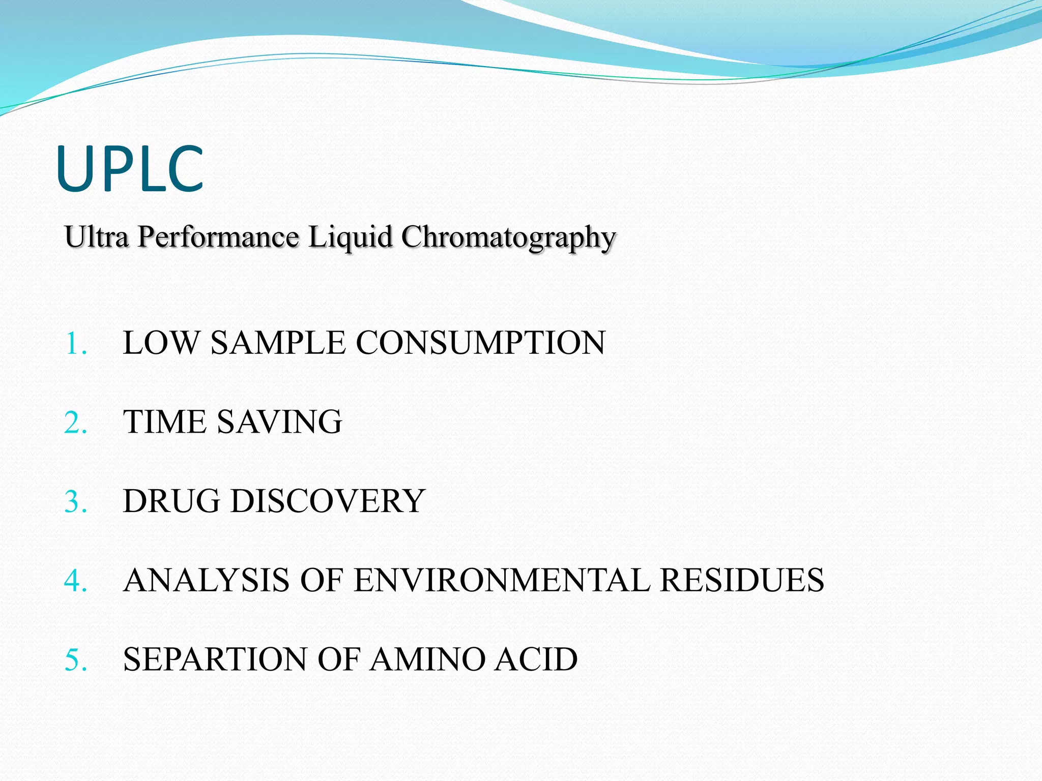 Application of chromatography | PPTX