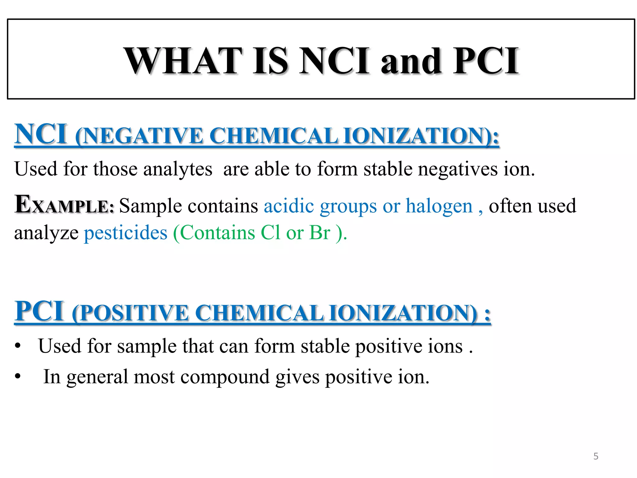 APPLICATION OF CI(CHEMICAL IONIZATION) TECHNIQUE IN PHARMACEUTICAL.pptx