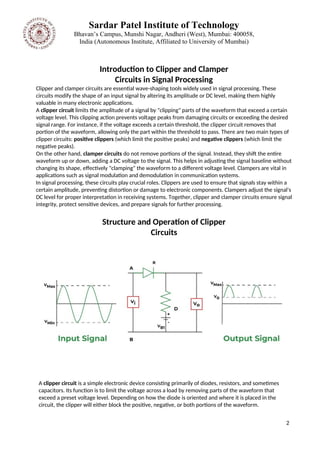 Application of Clipper and clamper Ciruits in Signal processing.docx