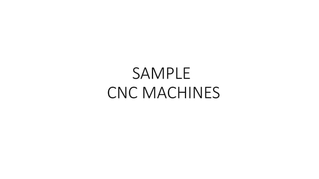 Application of cnc machine | PDF | Operating Systems | Computer ...