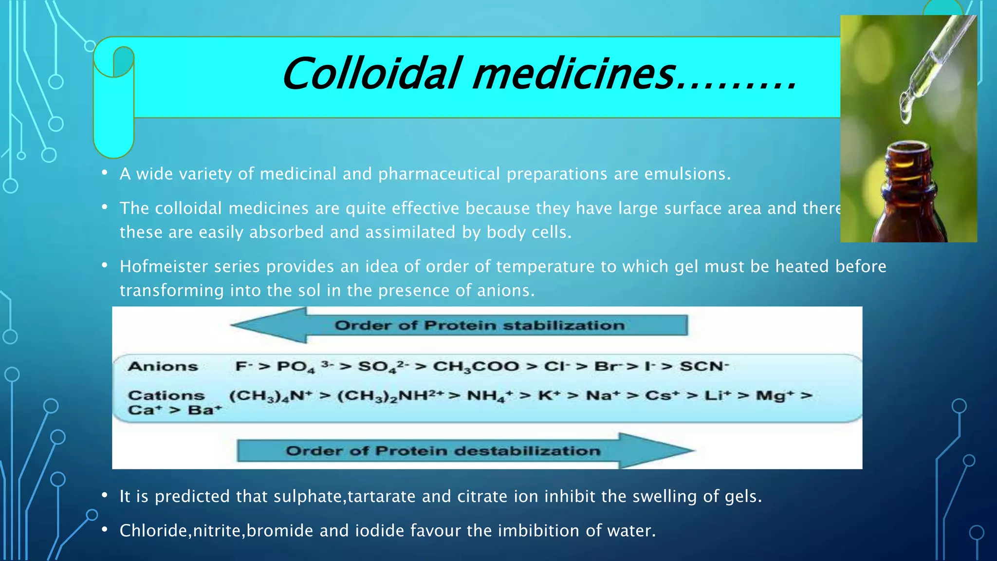 Application of Colloids with their chemistry | PPTX