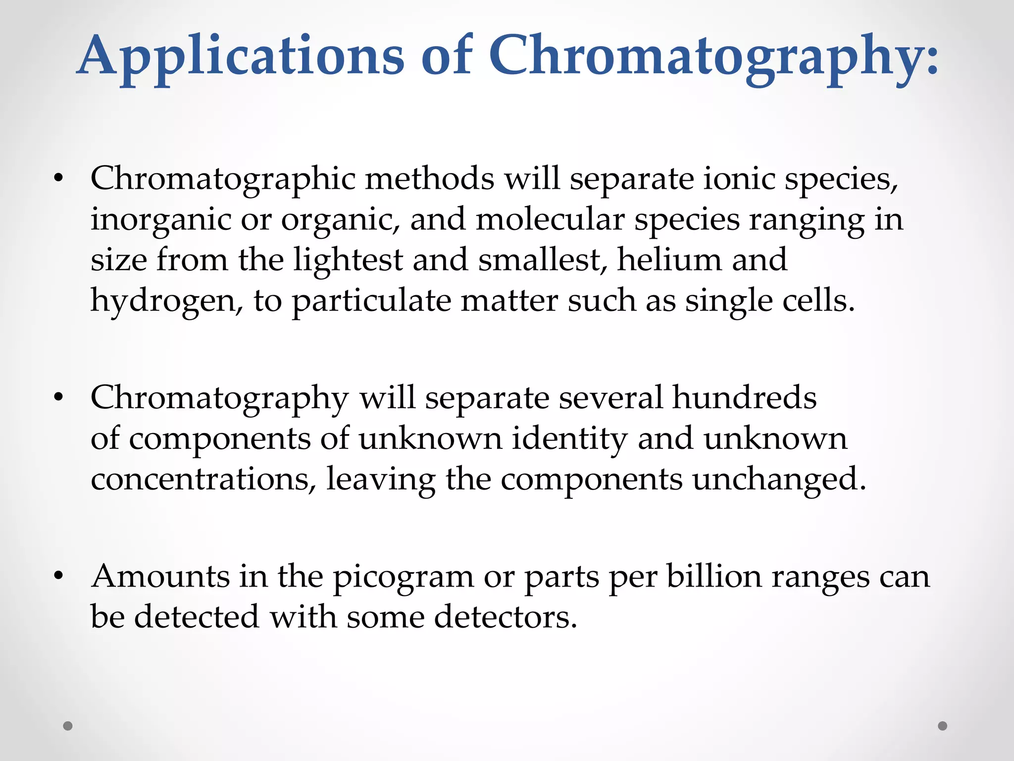Application of column chromatography in pharmacy | PPTX