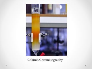 Application of column chromatography in pharmacy | PPTX