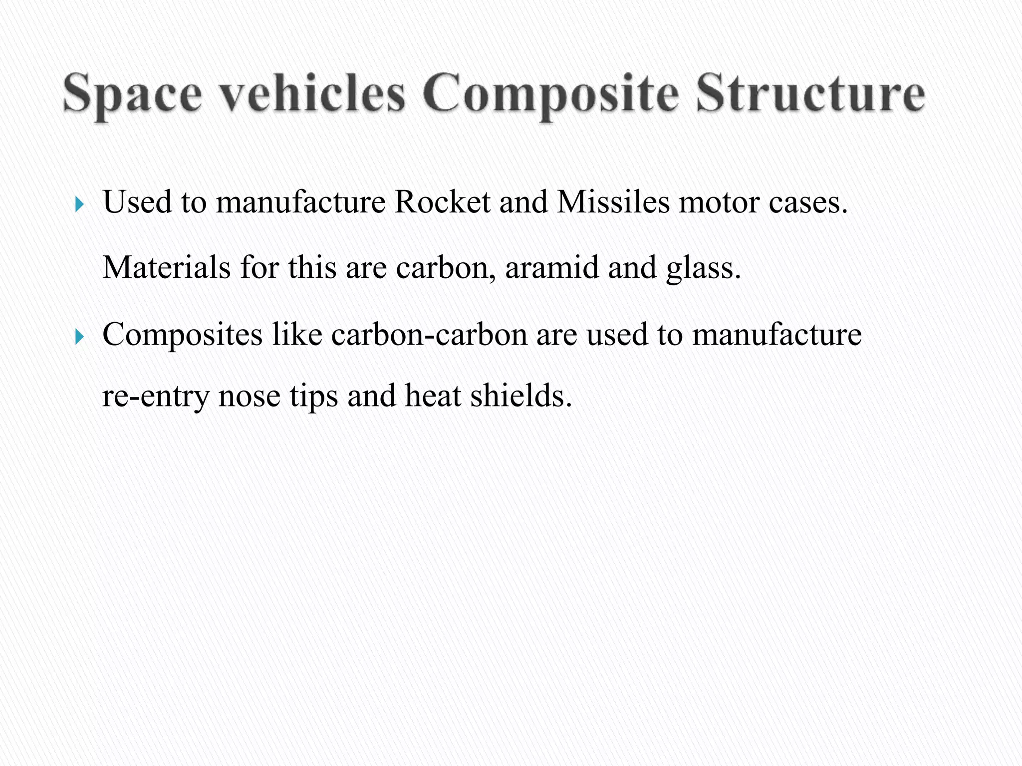 Application of composite materials in aerospace industry | PPTX