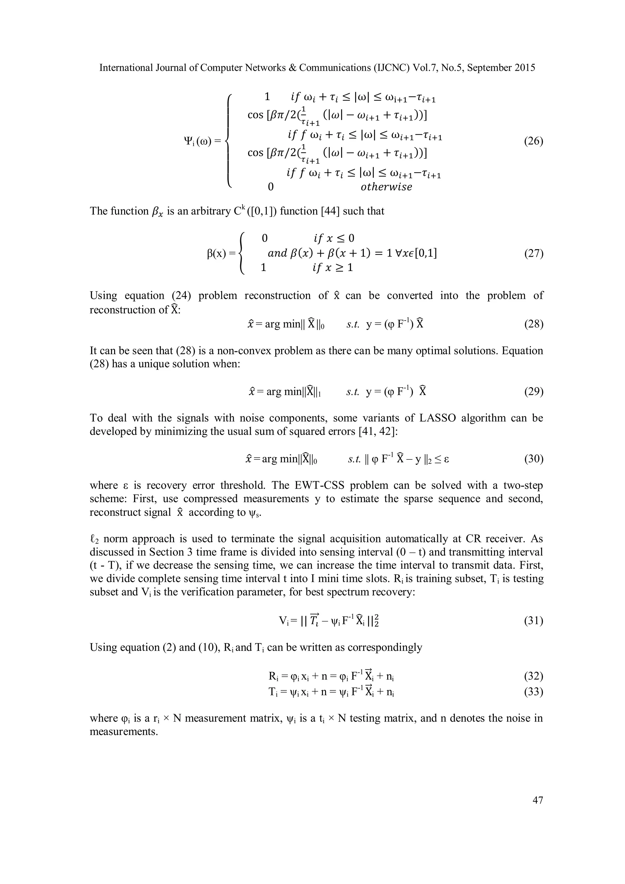 Application of compressed sampling | PDF