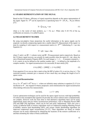 Application of compressed sampling | PDF