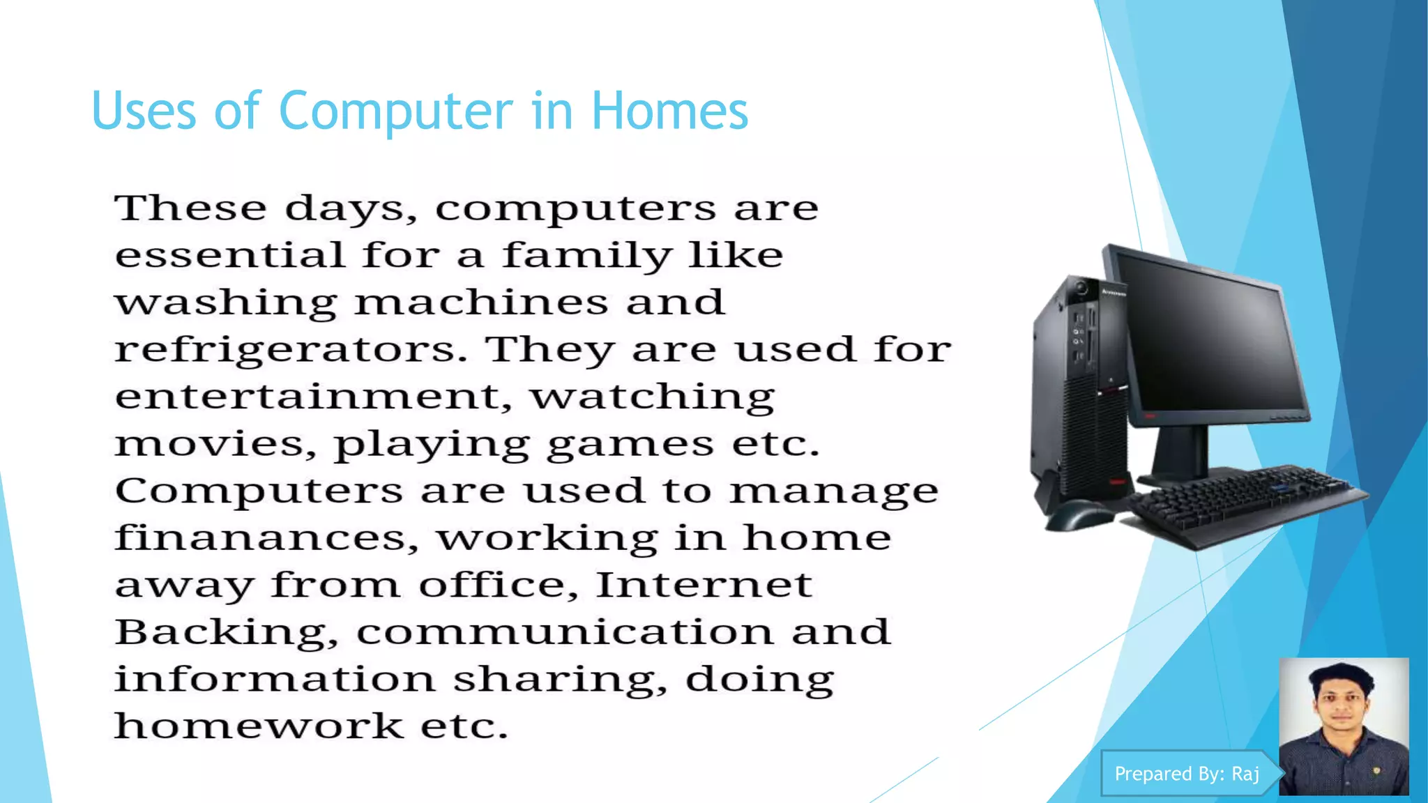 Application of computer | PPTX