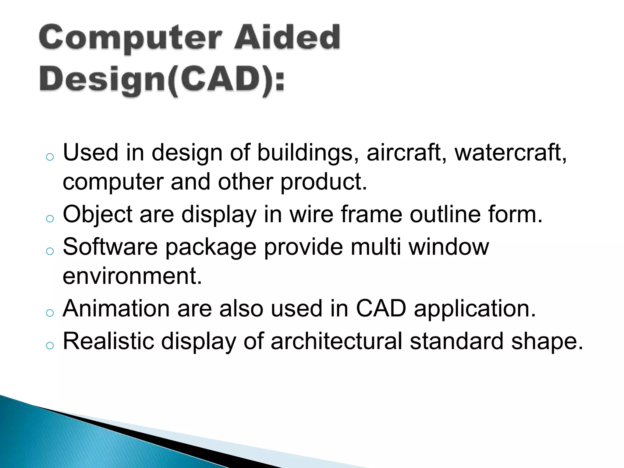 Application of computer graphic | PPTX