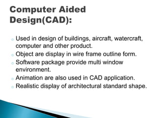 Application of computer graphic | PPTX
