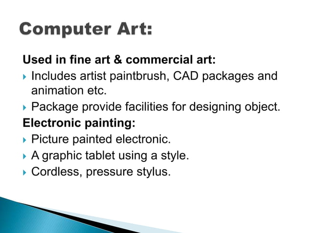 Application of computer graphic | PPTX