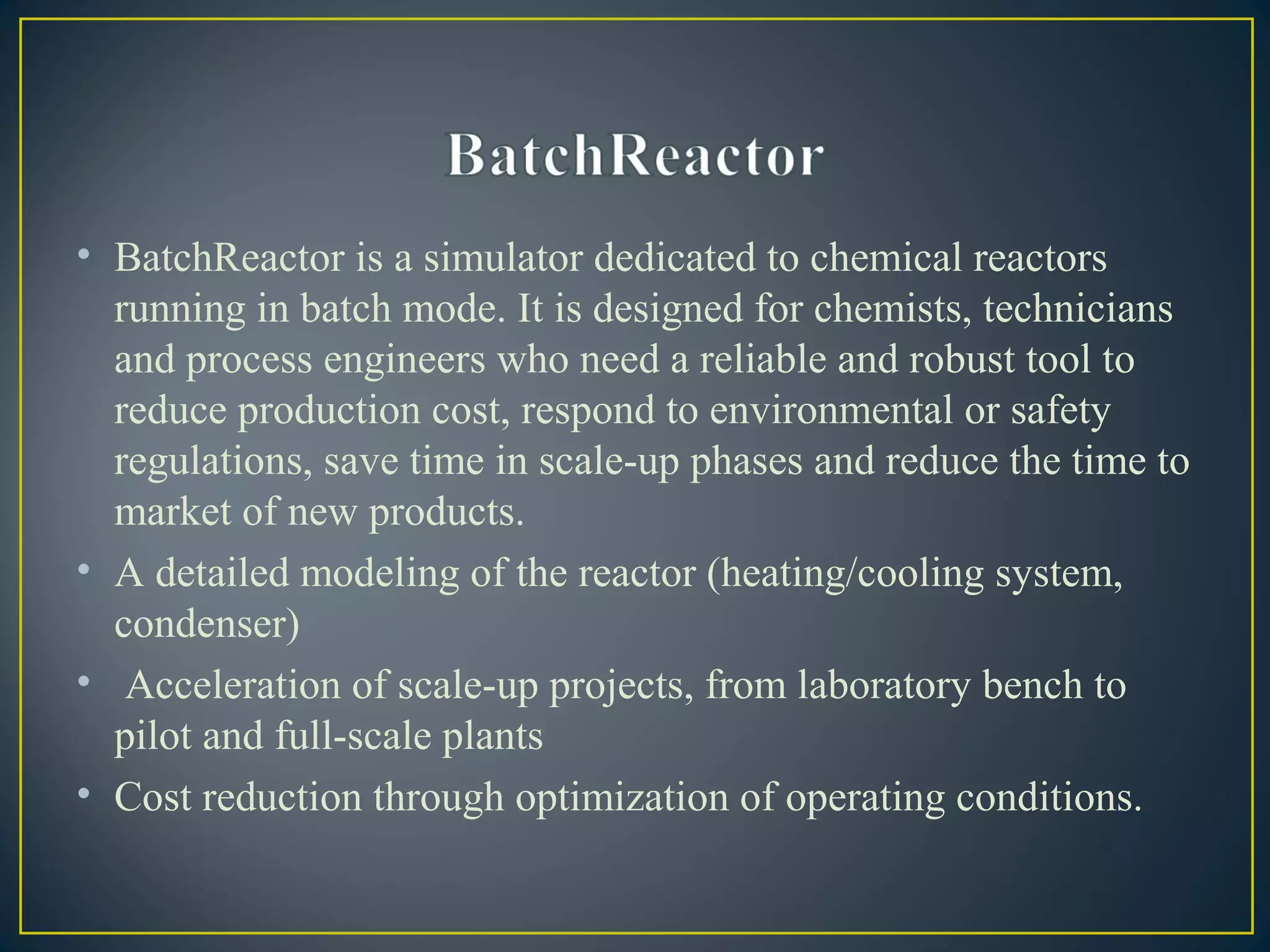 Application of computer in chemical industry | PPT