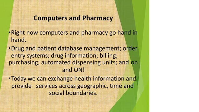 APPLICATION OF COMPUTER IN PHARMACY.pdf | Data Storage and Warehousing ...