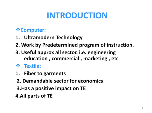 Application of computer in TE. BUBT | PPT