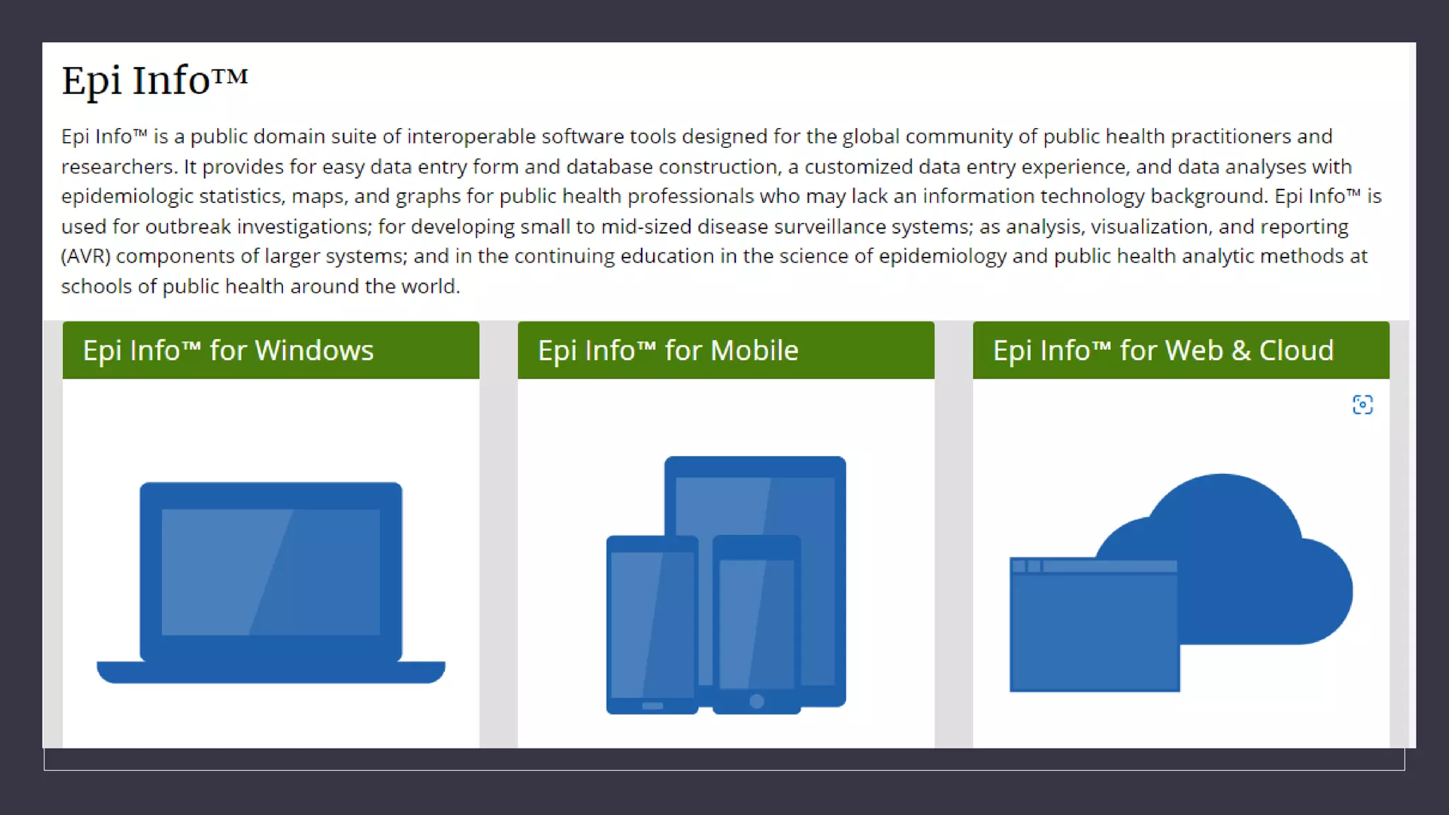 APPLICATION OF COMPUTERS IN EPIDEMIOLOGY AND PUBLIC HEALTH - ANJALI MAM ...