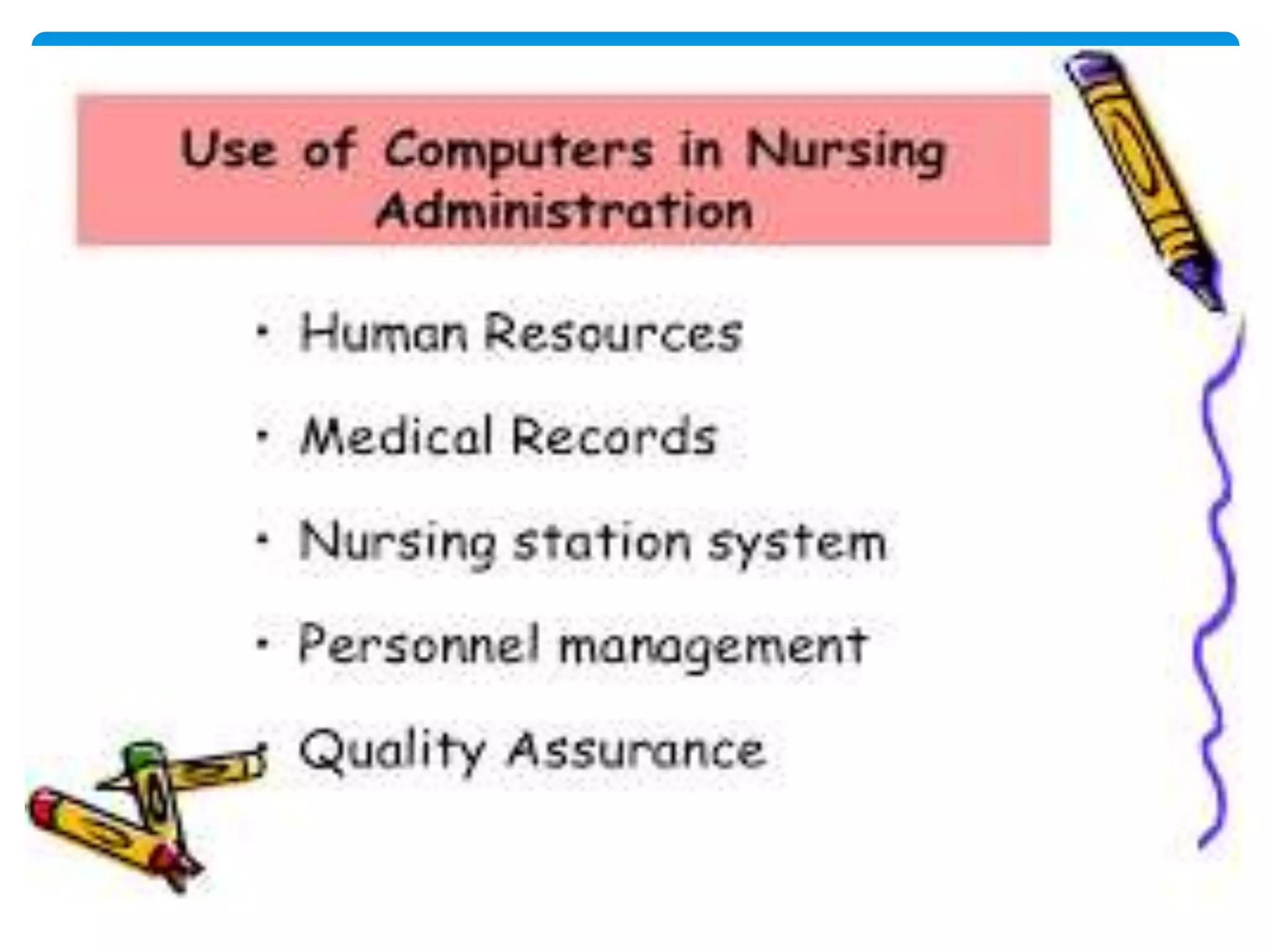 Application of computers in nursing | PPTX