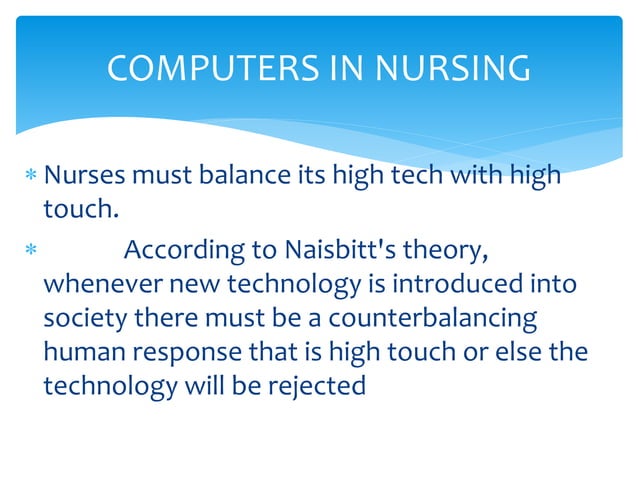 Application of computers in nursing | PPTX