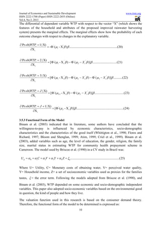 Application of contingent valuation method (cvm) in | PDF